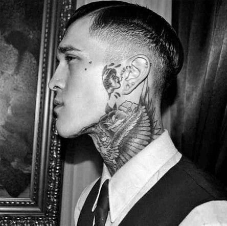 80+ Astonishing Gangster Side Neck Tattoos for Guys